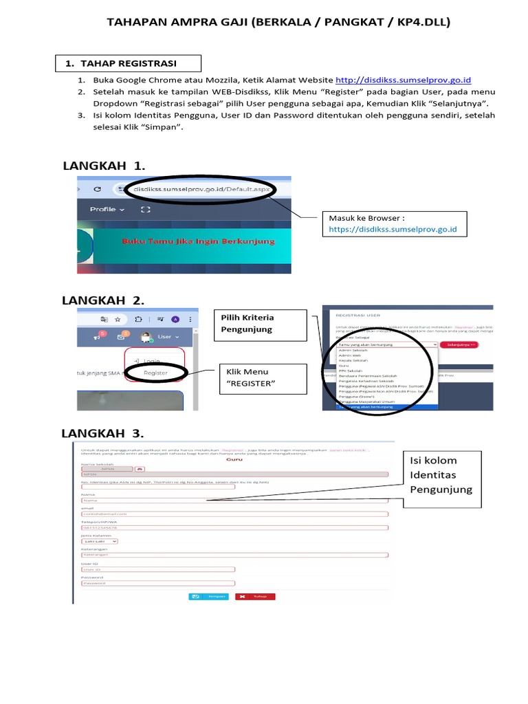 Buat Akun Web Disdik | PDF