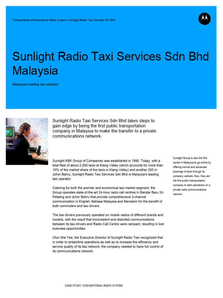 2007 Conventional Radio System Transportation | PDF