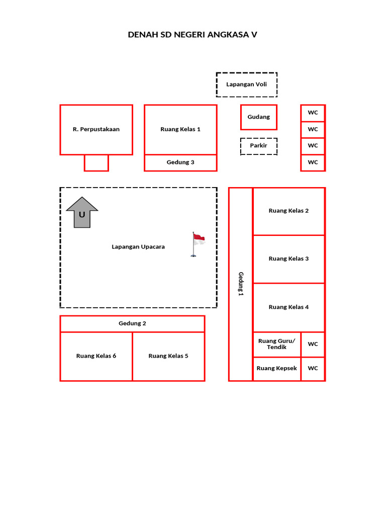 Denah SD Negeri Angkasa V | PDF