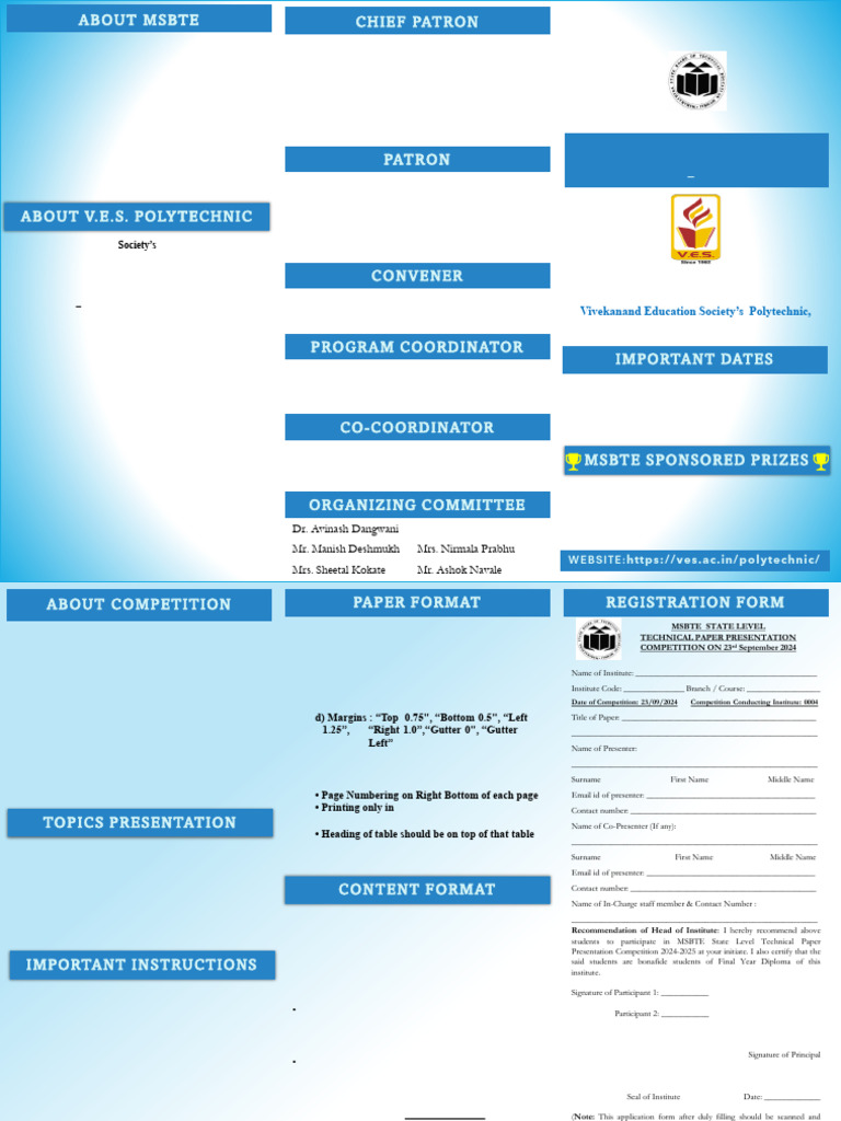Sponsored: State Level Technical Paper Presentation Competition 2024-25 ...