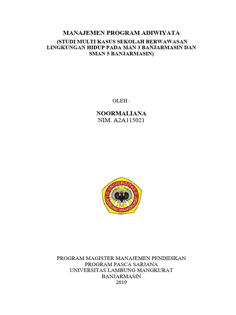 Contoh Tesis | PDF