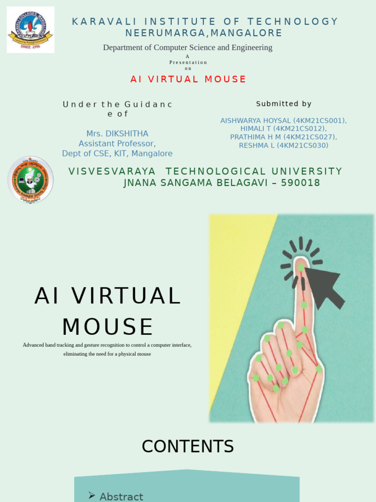 CG_MiniProject_PPT | PDF | Augmented Reality | Tablet Computer