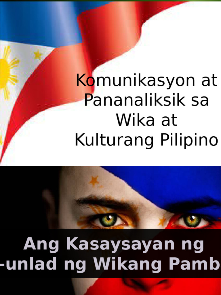 Kasaysayan - NG - Wikang - Filipino. PANAHON NG KATUTUBO ESPANYOOOLL AT ...