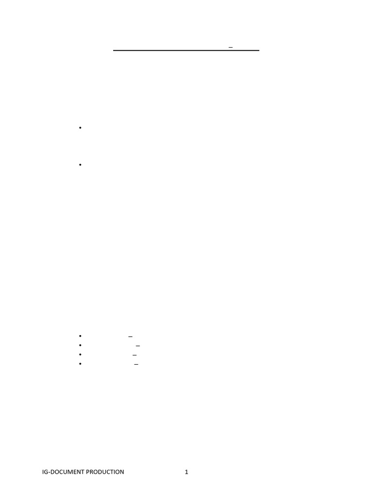 DOCUMENT PRODUCTION theory | PDF