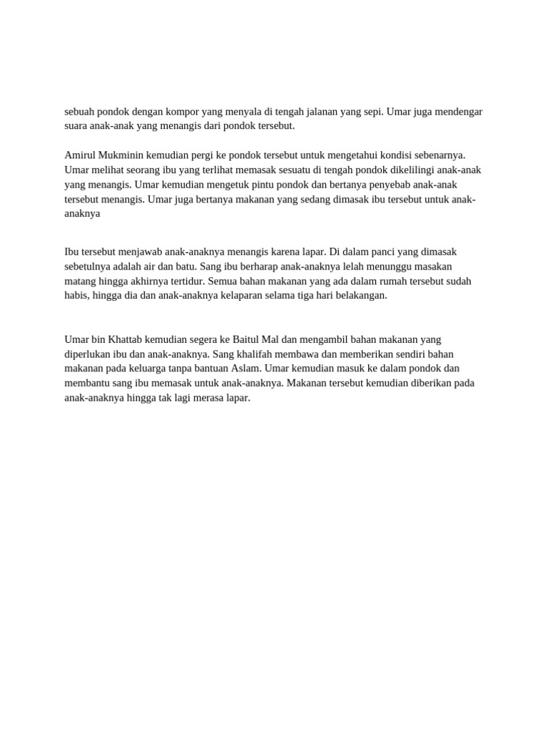 Kisah Umar Bin Khattab | PDF