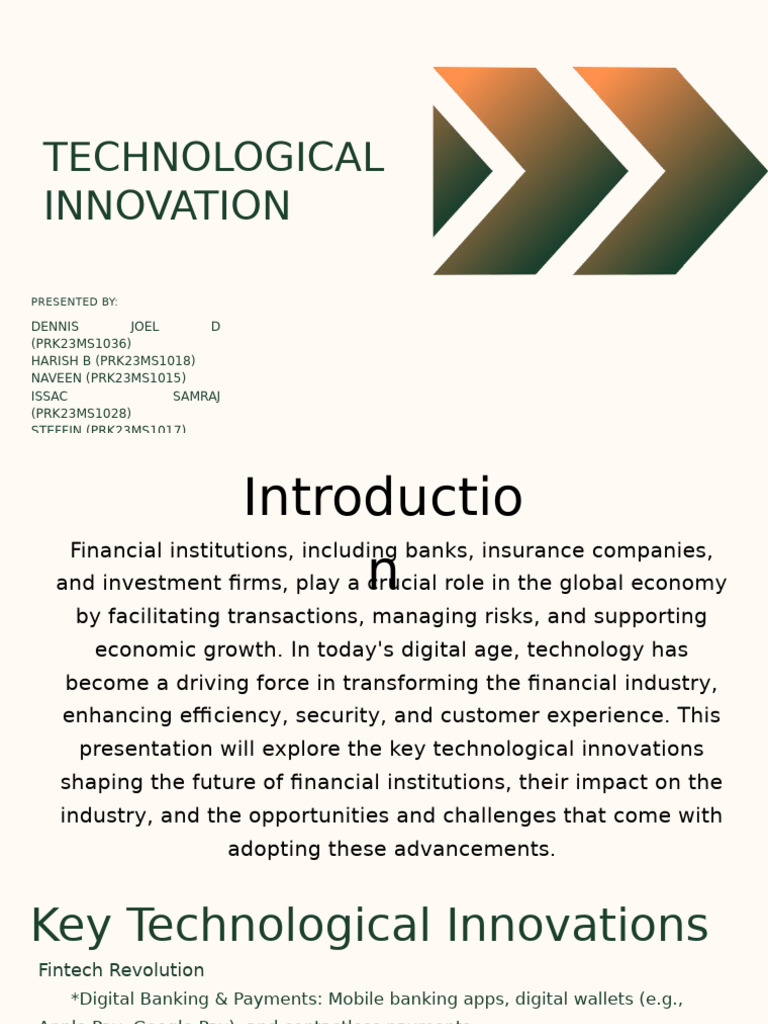 Technology Innovation | PDF