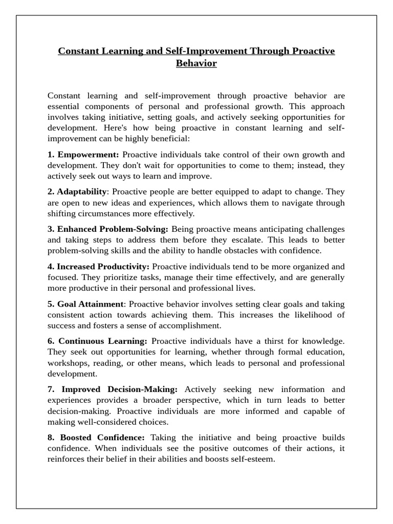Constant Learning | PDF