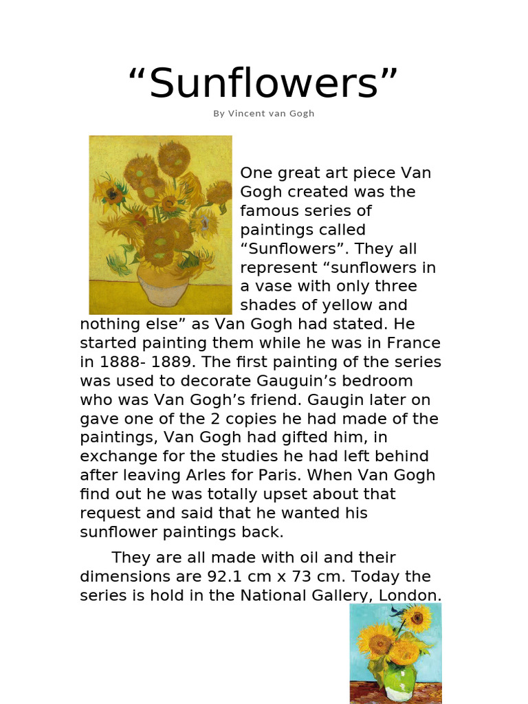 Sunflowers | PDF