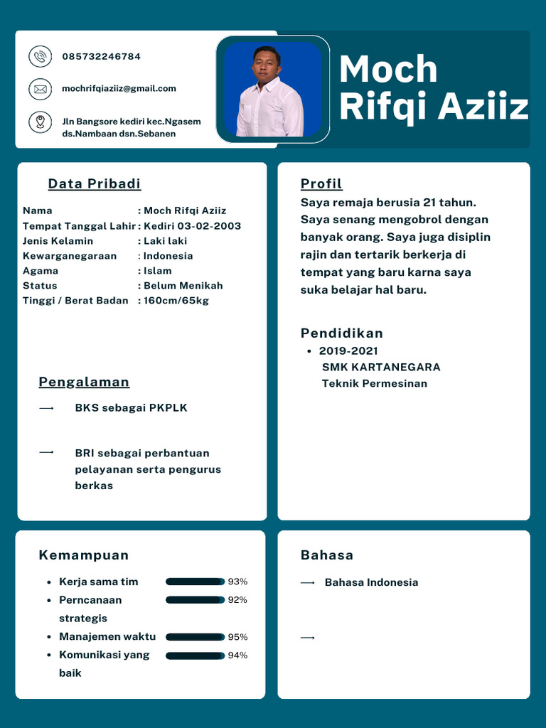 CV Moch Rifqi Aziiz | PDF