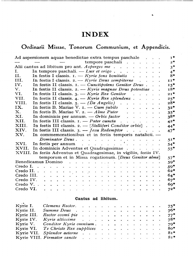 Indice Graduale Romanum (Arrastrado) | PDF