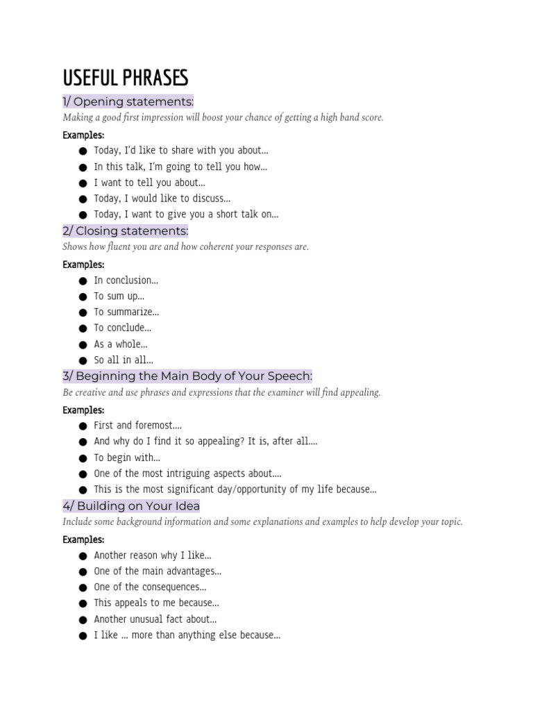 IELTS Speaking Tips | PDF