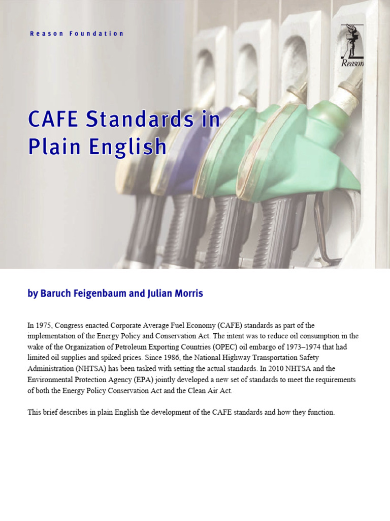 Pb137 Cafe Standards | PDF