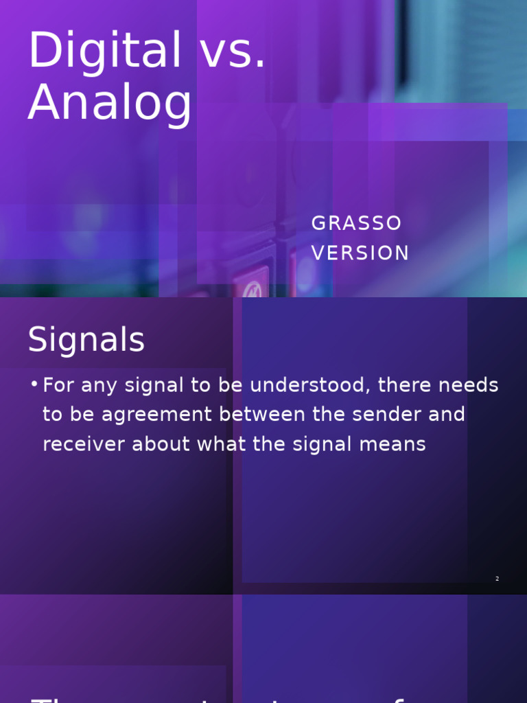 Digital Vs Analog Interactive Notes - Grasso Version-3 | PDF