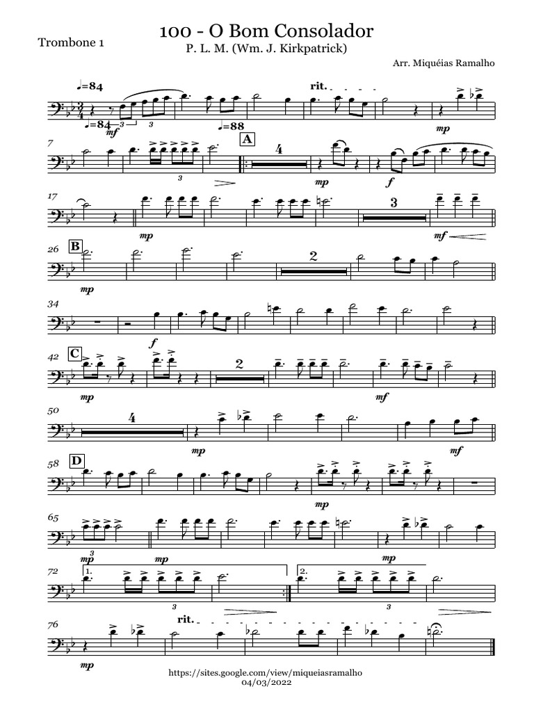 100 - Trombone 1 | PDF