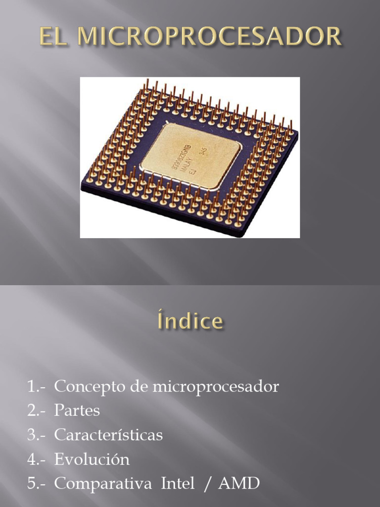 01 Microprocesador | PDF