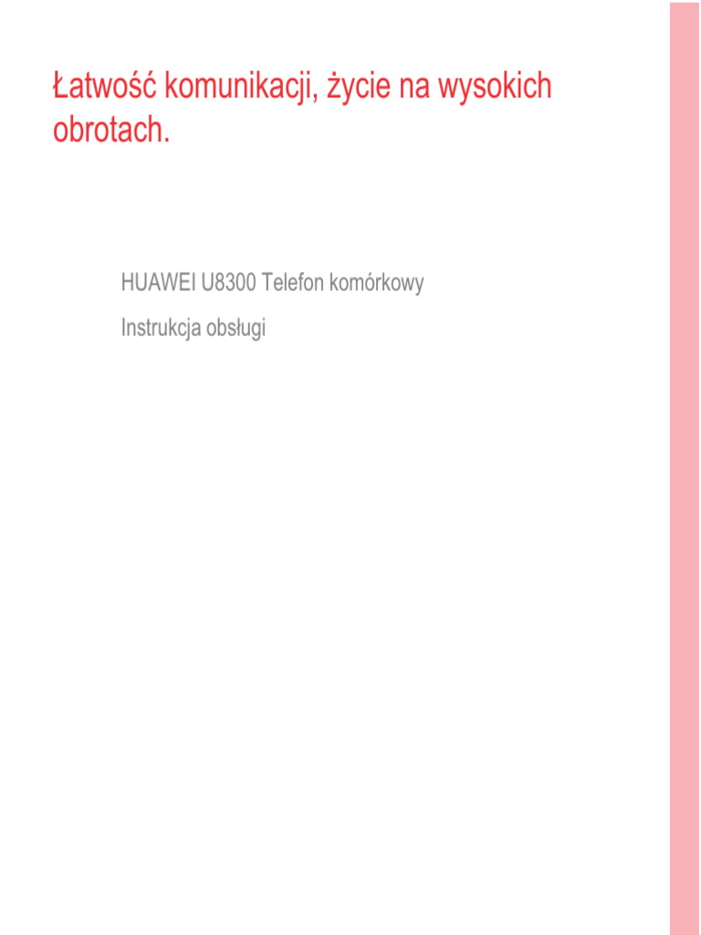 U8300 User Guide | PDF