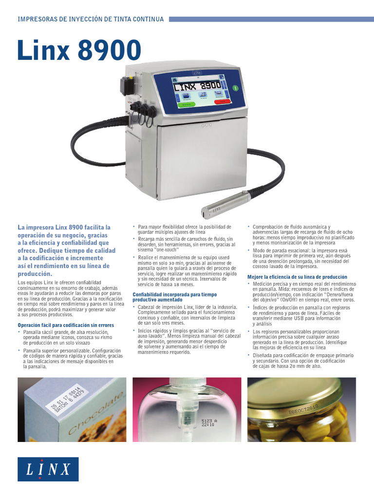 Ficha Tecnica Linx 8900 | PDF