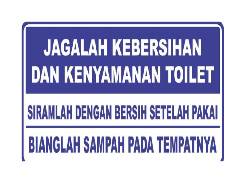 Rambu Toilet | PDF