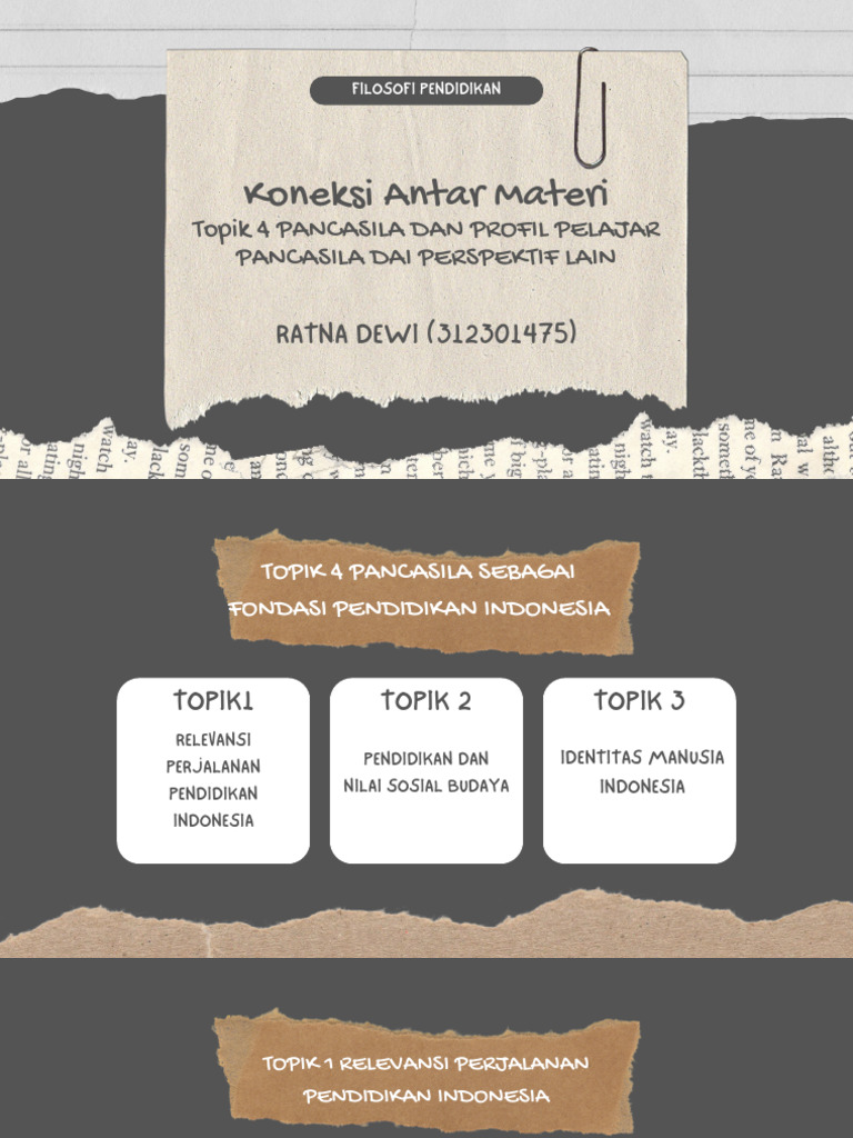 Topik 4, Koneksi Antar Materi_RATNA DEWI | PDF