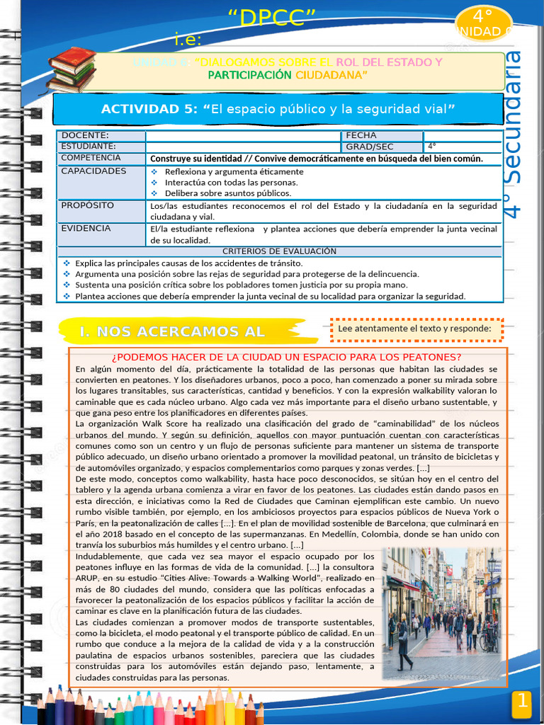 4° DPCC - Actv.05-Unid.6 2023 | PDF
