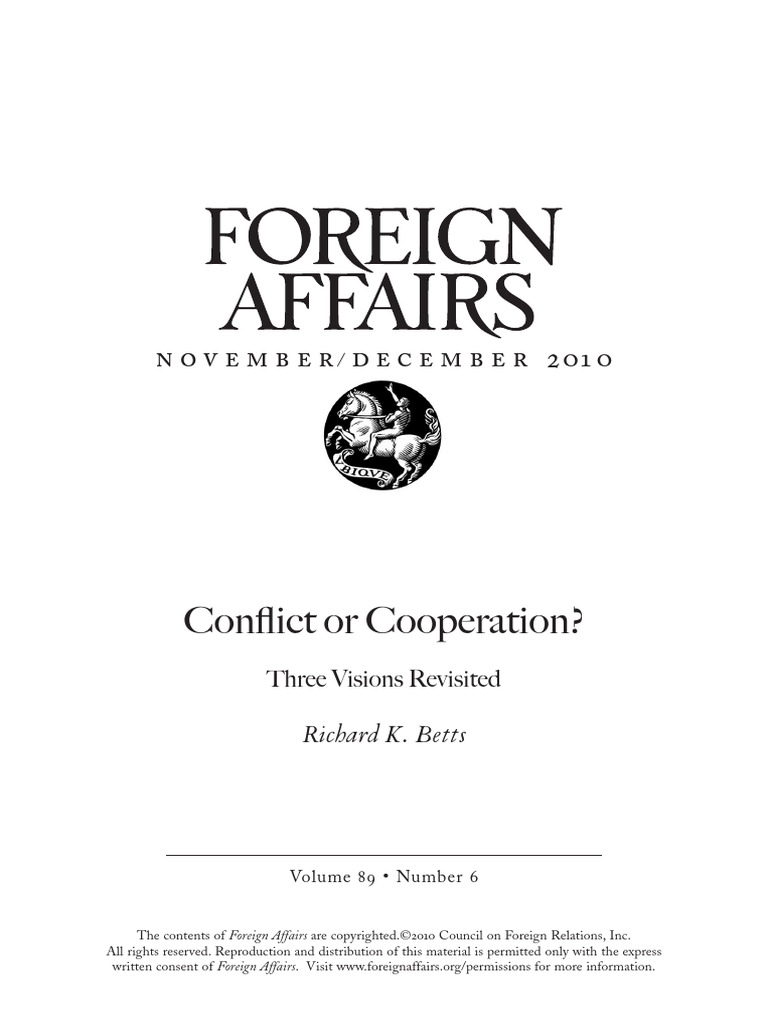 Conflict Cooperation | PDF