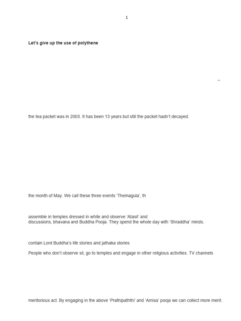 A Collection of Essays For The OL | PDF
