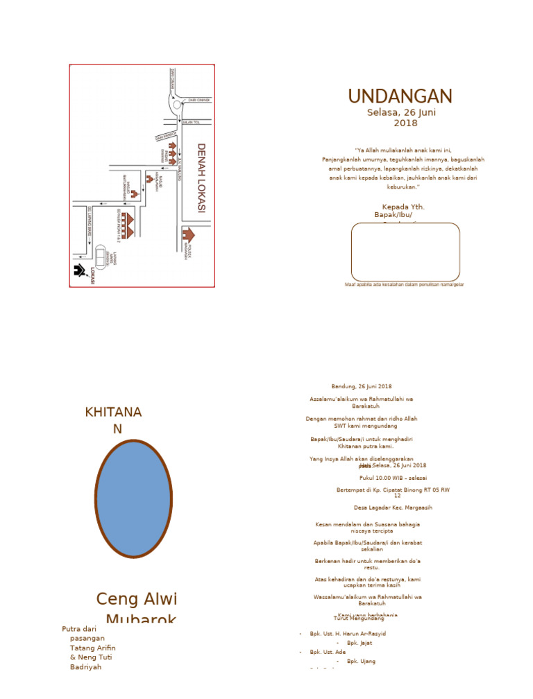 Teks Undangan Bi Neng | PDF