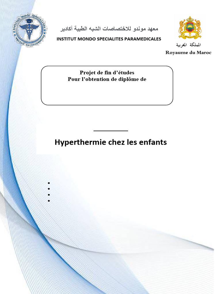 L'hyperthermie Chez Enfants | PDF