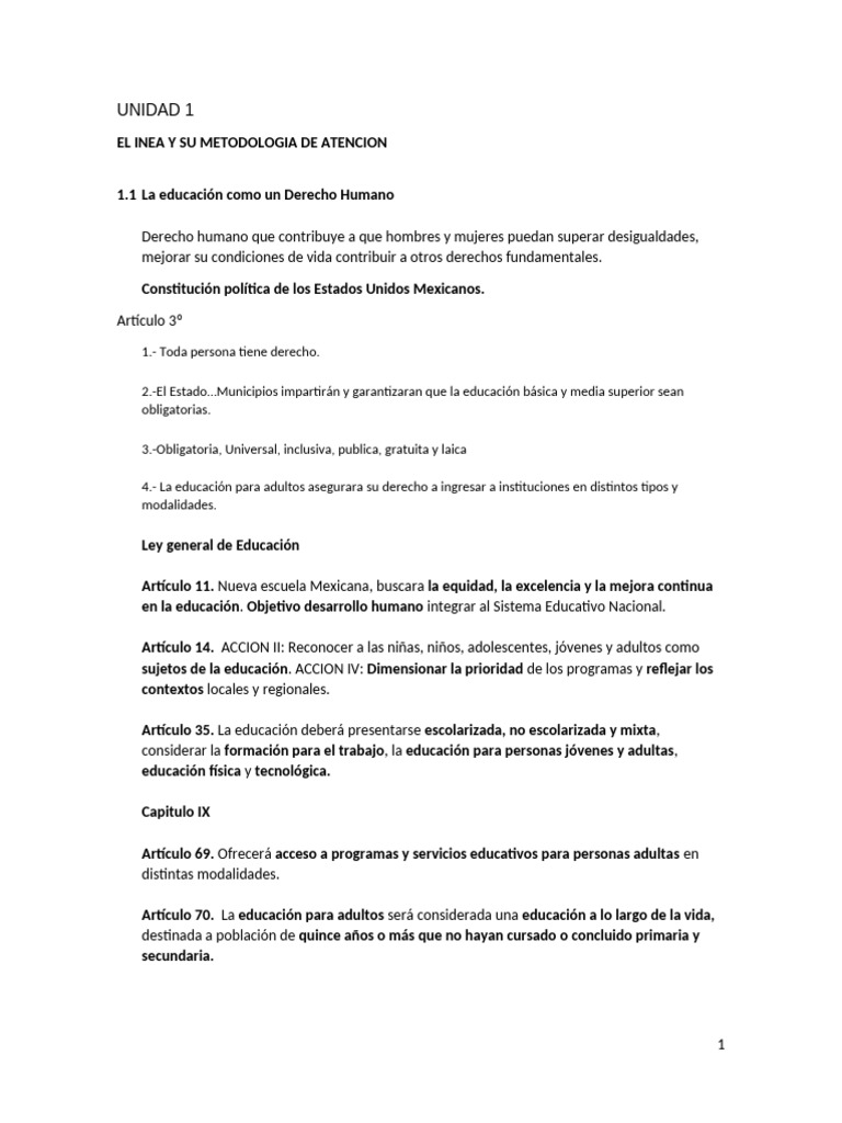 Resumen Cuadernillo de Formacion Inicial Inea | PDF Resumen Cuadernillo de Formacion Inicial Inea | PDF