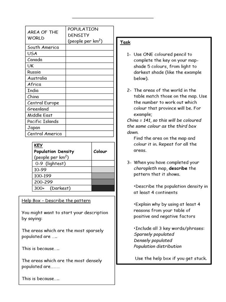 choropleth_worksheet | PDF