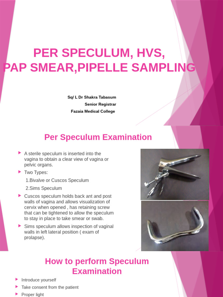 PS, HVS ,Pap Smear, Pipelle Sampling | PDF