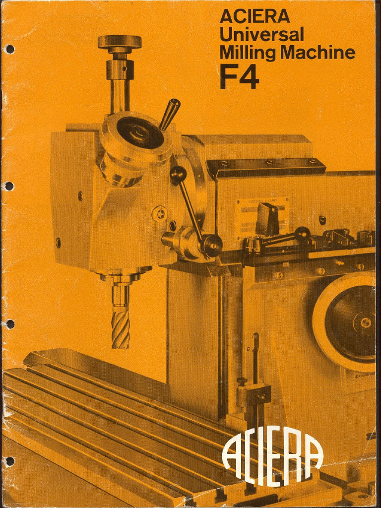Aciera F4 1978 Catalogue | PDF