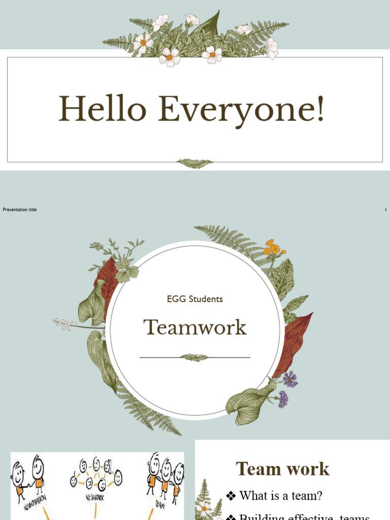 Team Work | PDF