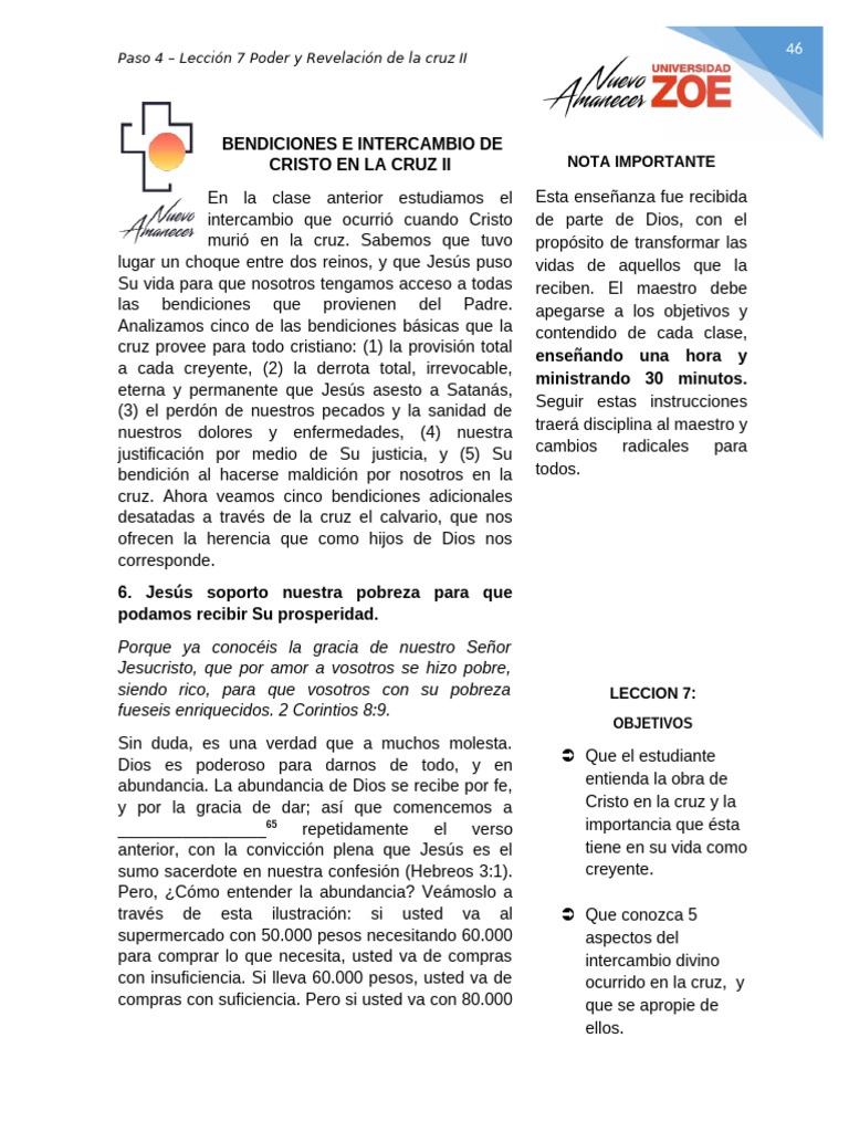 Leccion 7 Poder y Revelacion de La Cruz II | PDF | Cristo (título) | Jesús