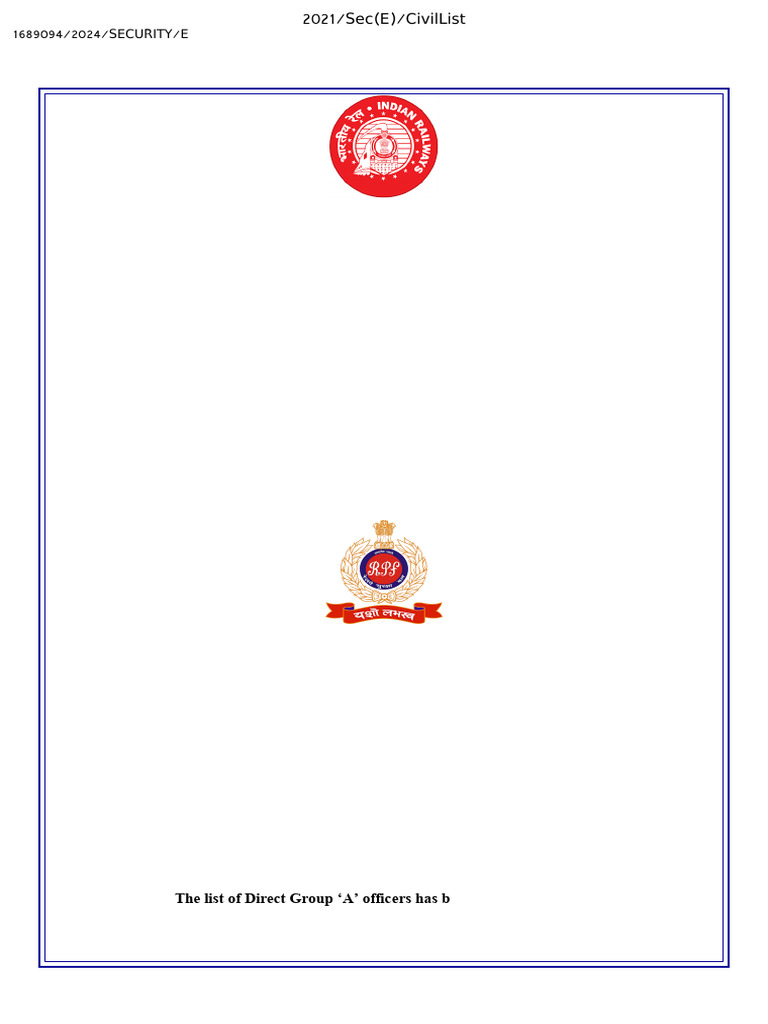 Civil List 2024 | PDF