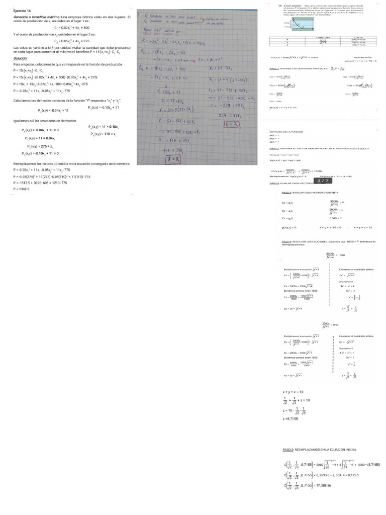 Ejercicios Mat 4 | PDF