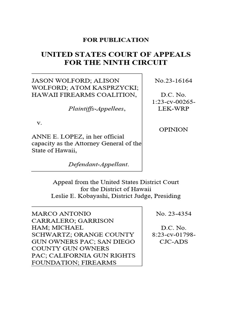 Court Upholds Part of An Injunction Against California's and Hawaii's ...