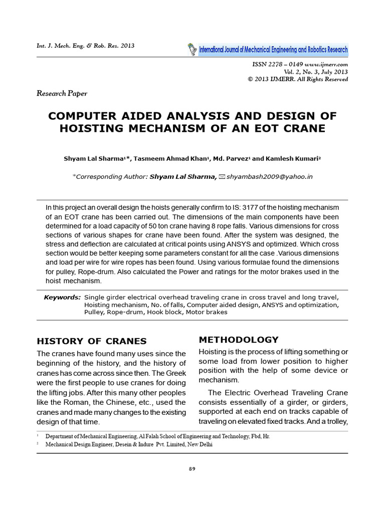 Computer Aided Analysis and Design of Ho | PDF
