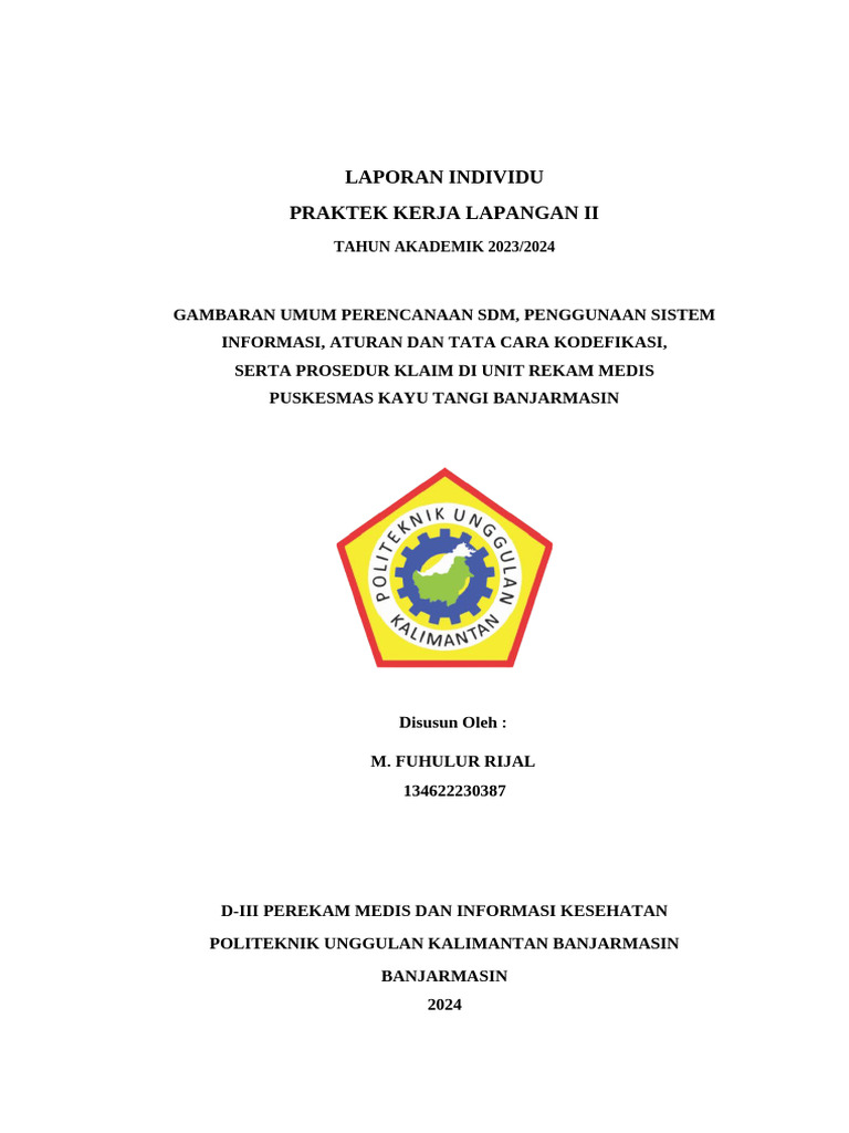 Cover Laporan Individu | PDF