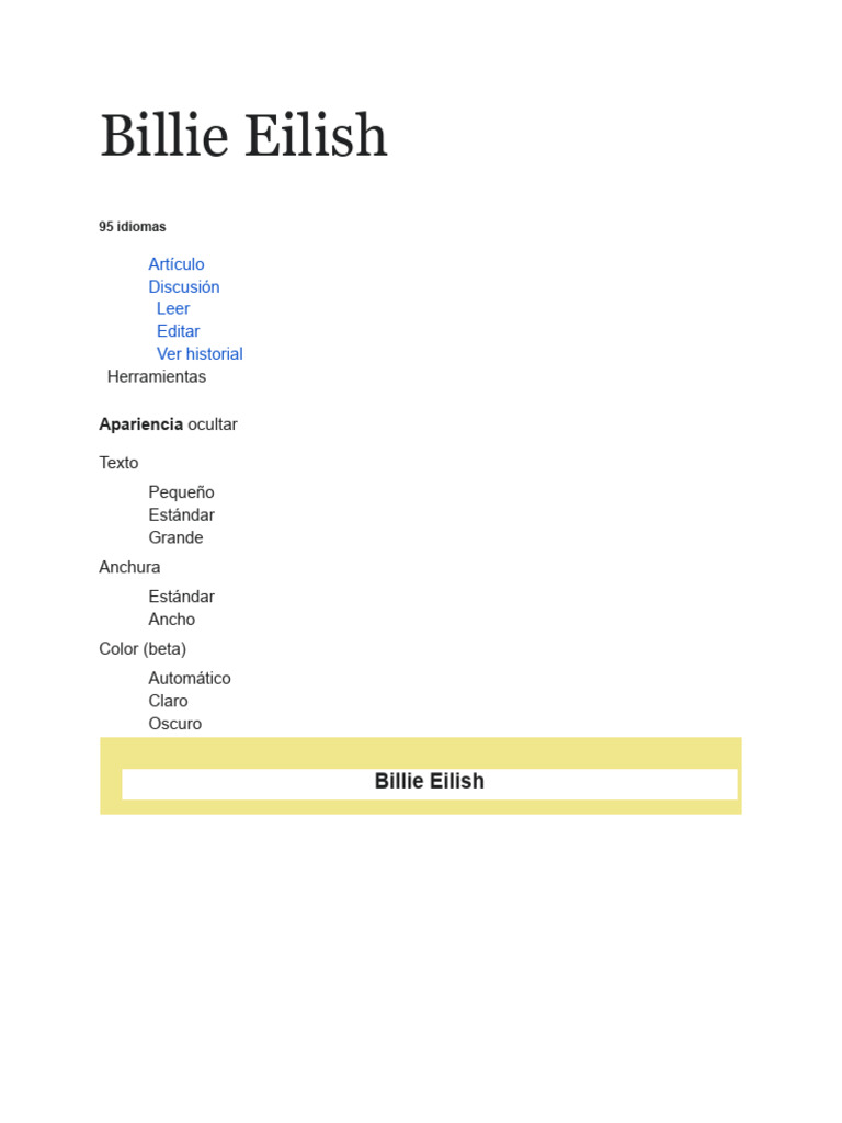 Billie Eilish | PDF