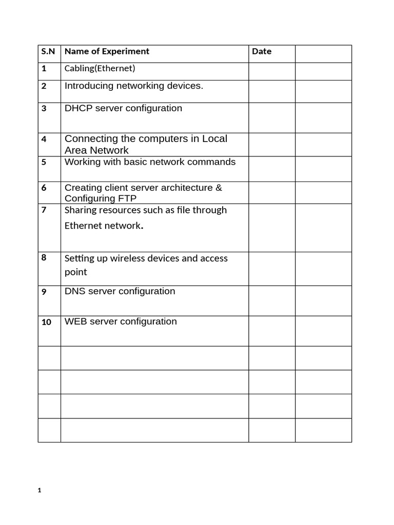 DCCN Lab Report | PDF