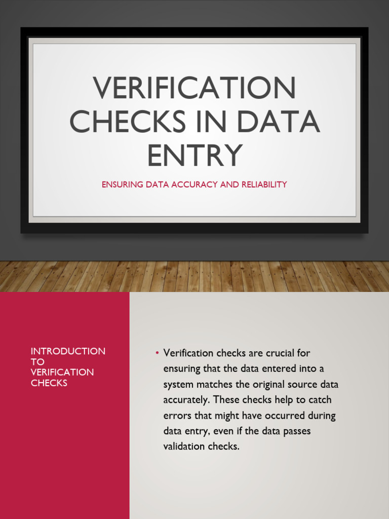 Verification_Checks_Presentation | PDF