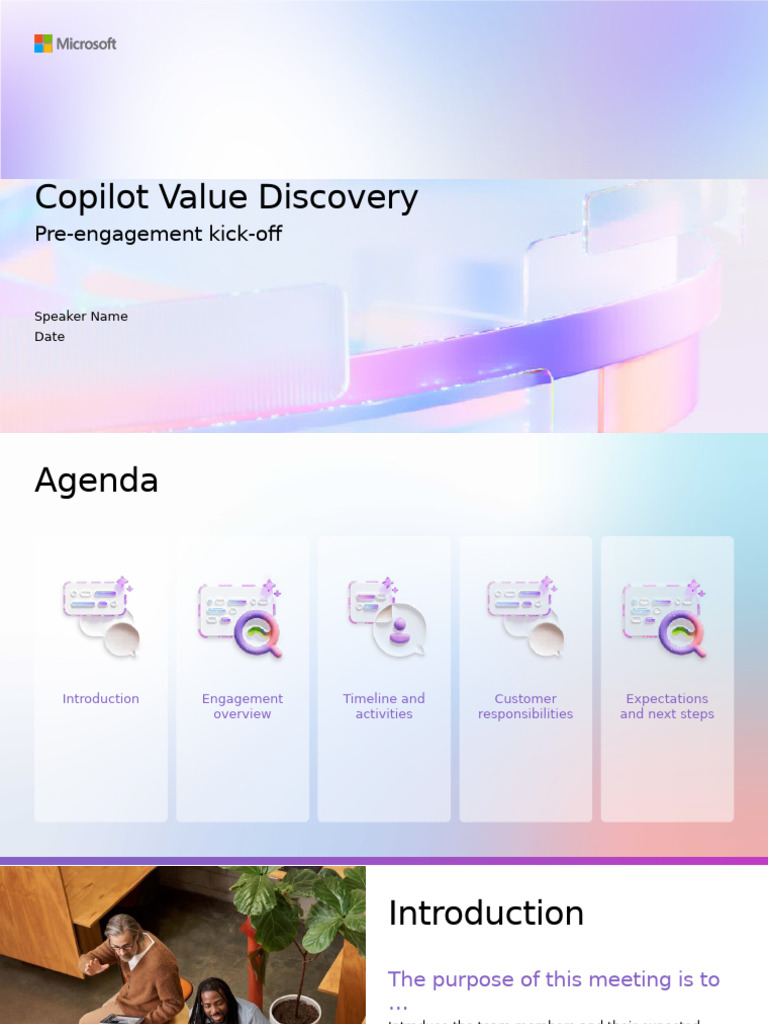 02 - Copilot Value Discovery Pre-Engagement Kickoff V24.07 | PDF