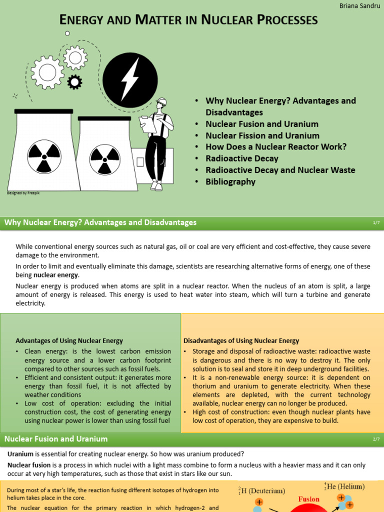 Energy - and - Matter - in - Nuclear - Processes - Briana - Sandru ...
