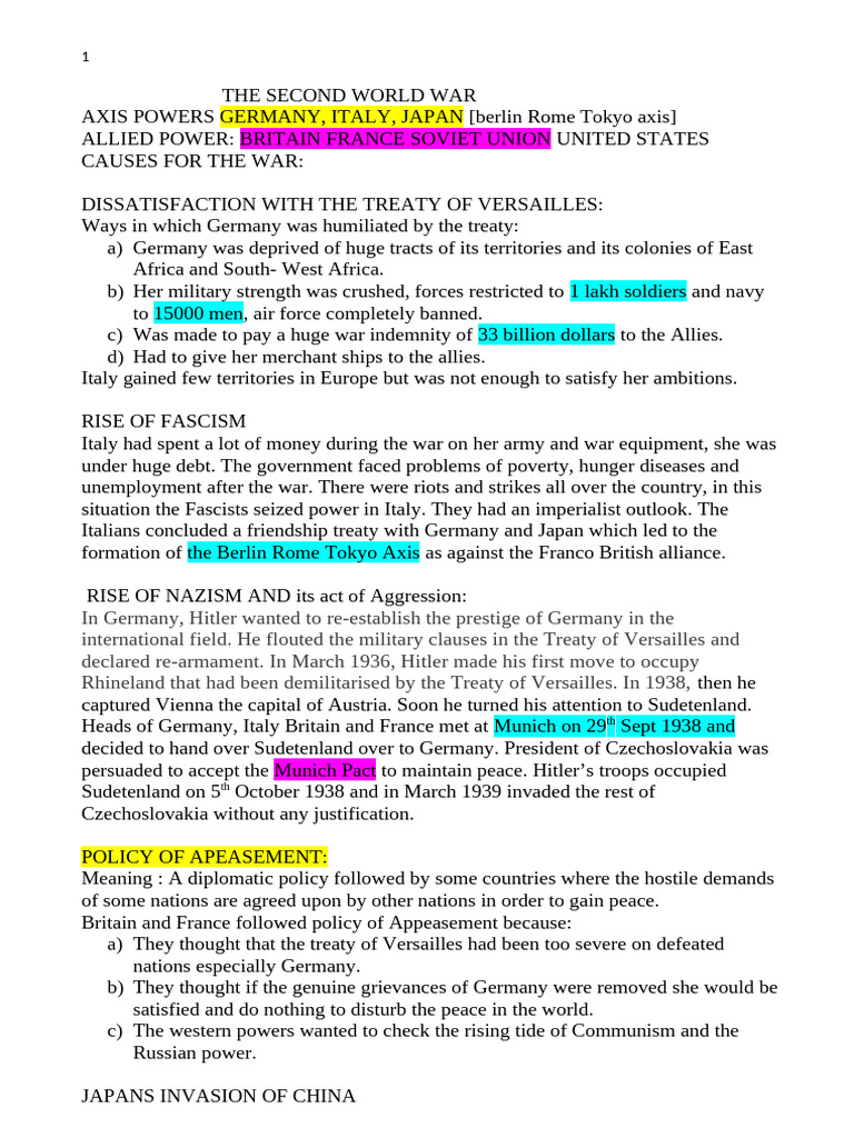 The Second World War | PDF