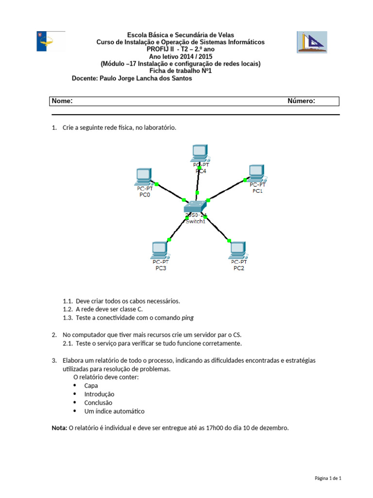 Ficha1 M17 | PDF | Informática
