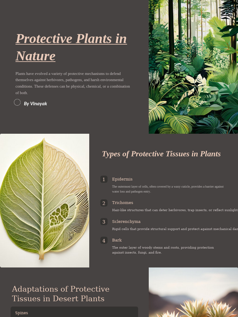 Protective Plants in Nature | PDF