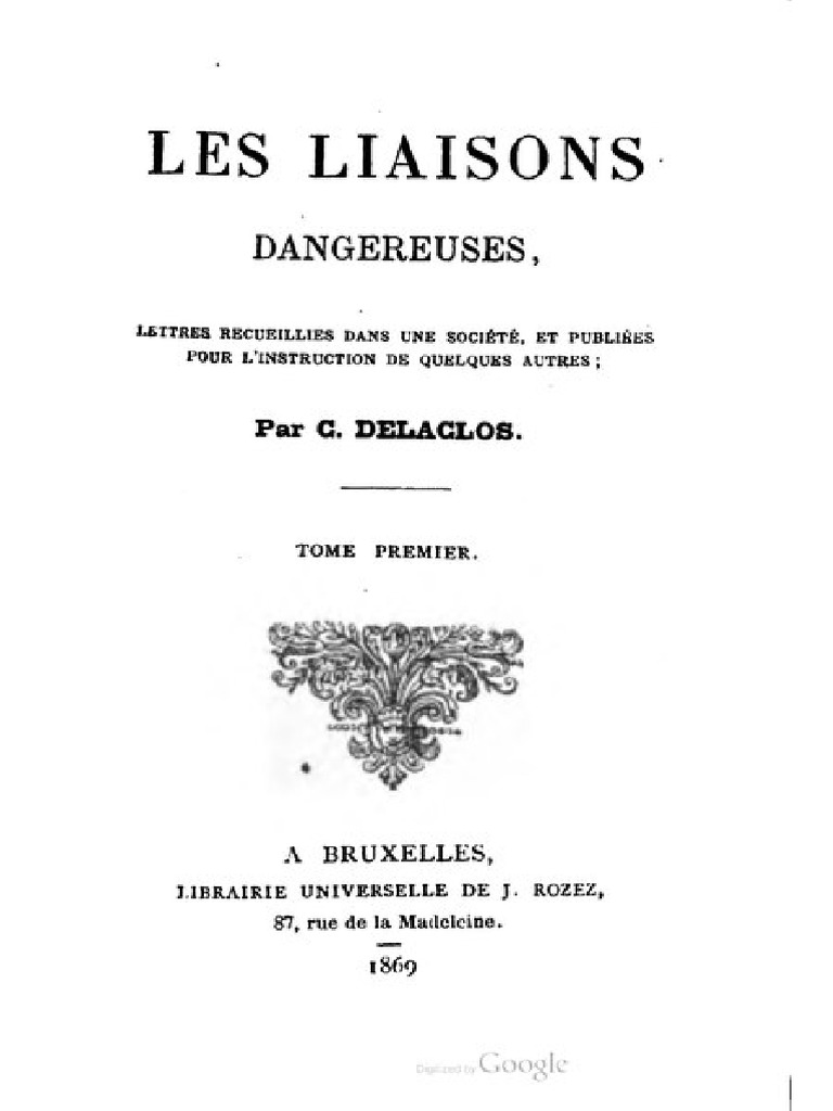 Les Liaisons Dangereuses Texte Complet | PDF