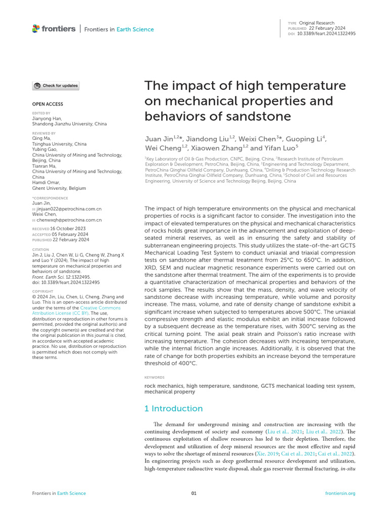 1.1 The - Impact - of - High - Temperature - On - Mechanical - Prope | PDF