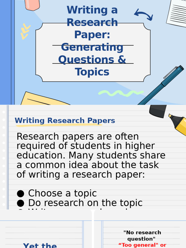 Writing A Research Topic | PDF
